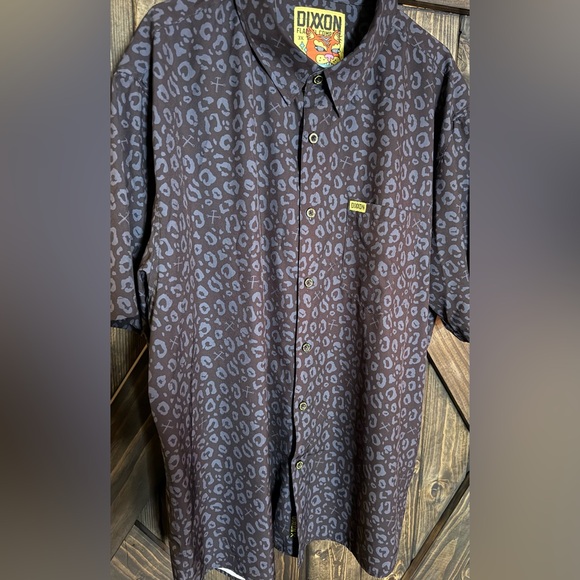 DIXXON | Shirts | Dixxon Gray Leopard Print Party Shirt | Poshmark